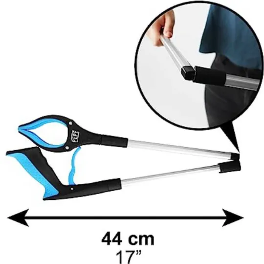 Reacher Grabber Tool - Folding with Magnetic Tip and 360 Rotating Clamp ...