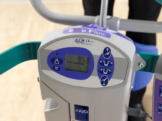 Arjo Sara Plus Electric Sit to Stand Lift, 420 lb. Weight Capacity ...