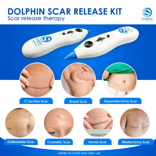 Pain Relief Laser Therapy - Dolphin Pro Scar Release Kit for Home or ...