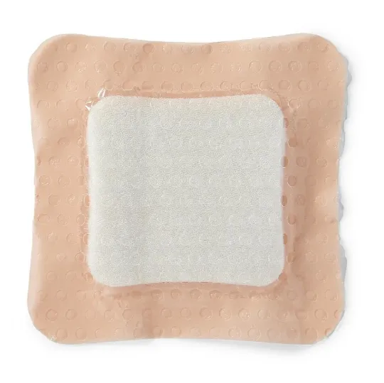 Foam Wound Dressing with Super Absorbent Core and Silicone Border ...