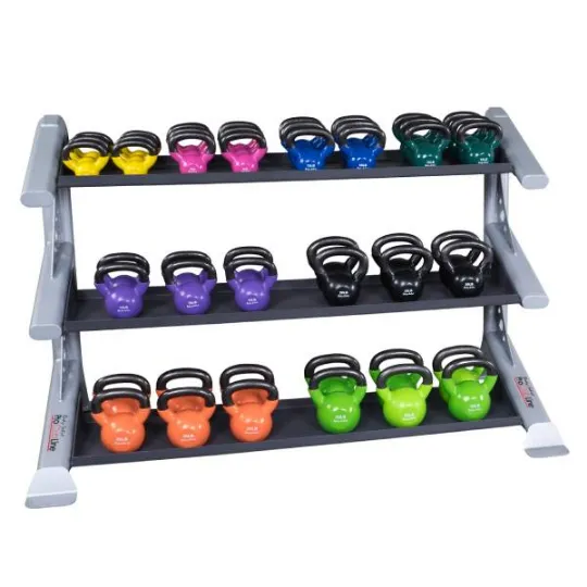 Multi-Level Kettlebell Racks, Body-Solid, Heavy-Duty, 2- or 3-Tiered