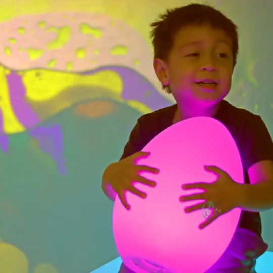 Sensory Mood Shapes with Changing Colors for Stimulation