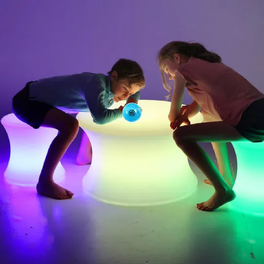 Sensory Mood Stool With Color Changing Lights for Stimulation