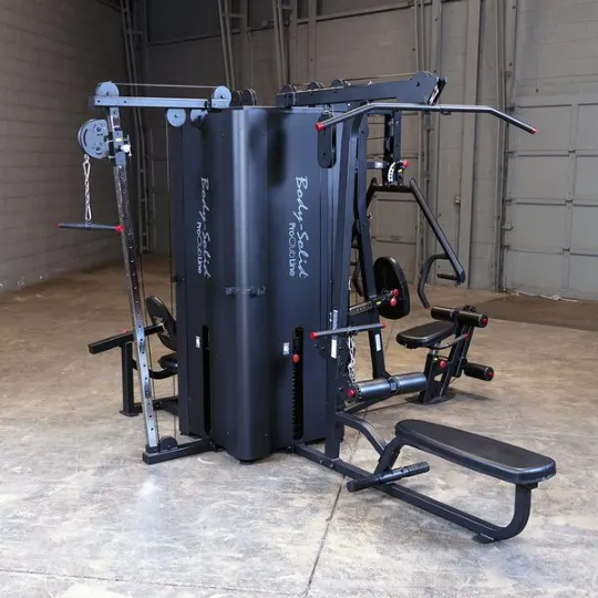Body Solid Multi Station Gym with 4 Weight Stacks | Pro Clubline S1000