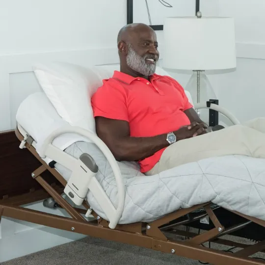 Hospital Bed Support Handles - EZ Click Safety Bed Rails by Stander