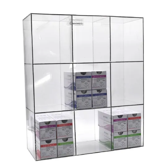 Omnimed Suture Rack, Wall Mounted, Acrylic