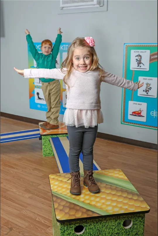Boxes and Sensory Balance Beam for Kids | Veggie and Neuroconnector ...