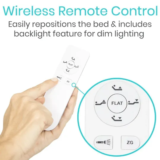 Twin-Size Electric Metal Bed Frame by Vive Health