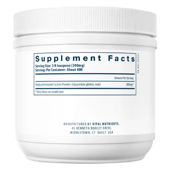 Vital Nutrients DGL Deglycyrrhized Licorice Root Powder