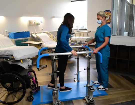 Portable Parallel Bars for Physical Therapy and Early Mobilization