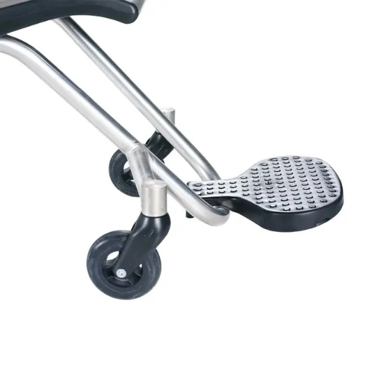 Transport Chair Stainless Steel - Stackable with Coin Return Lock ...