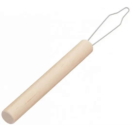 Button Hook with Rubber, Foam, or Wooden Handle