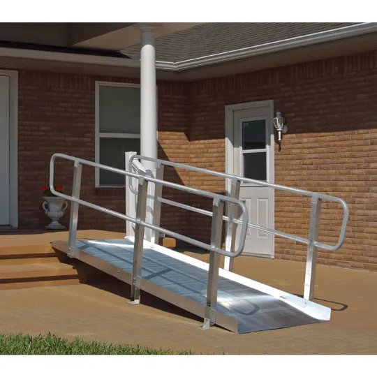 OnTrac Aluminum Wheelchair Ramp with Hand Rails