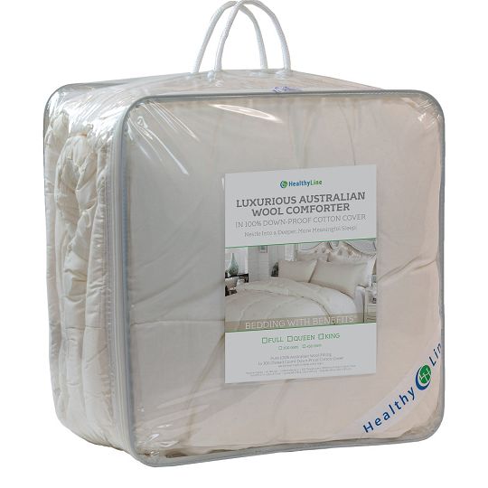 Hypoallergenic Australian Wool All Season Duvet Insert Comforter By