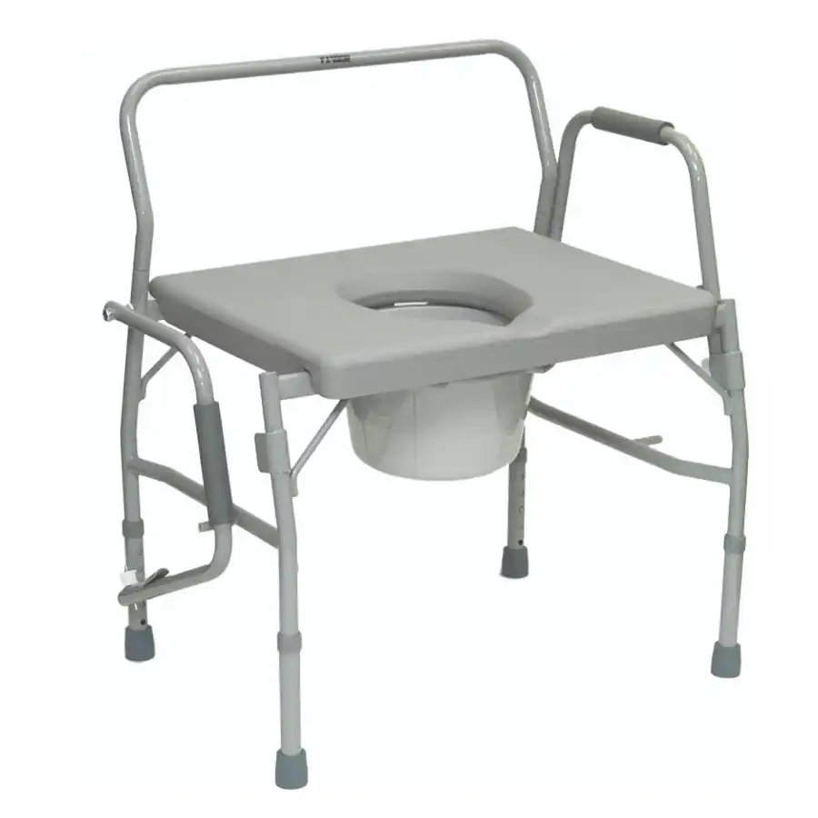 Vive Health Bariatric Commode for Bedside Toileting 500 lbs