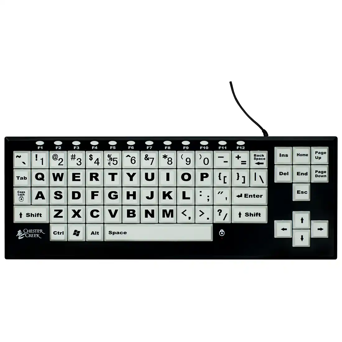 Clevy Contrast Low Vision Keyboard by Proxtalker