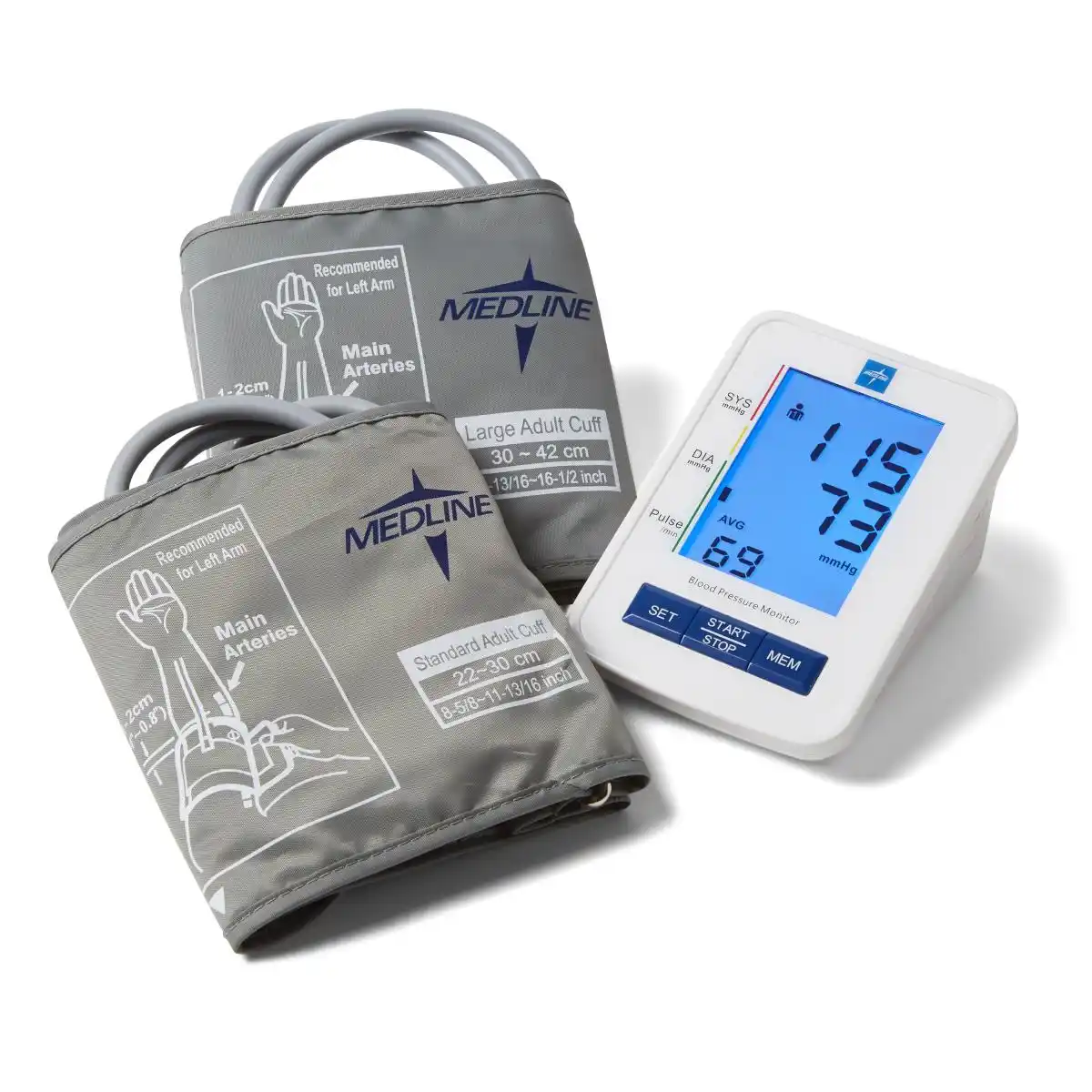 Talking Automatic Blood Pressure Monitor with Large Adult Cuff by Medline