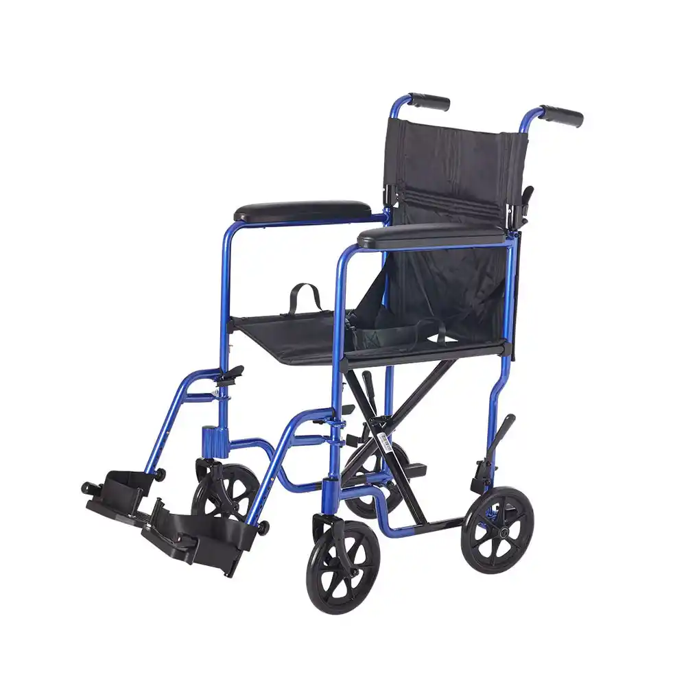 Companion Transport Chair with Fold Down Backrest by Rhythm Healthcare
